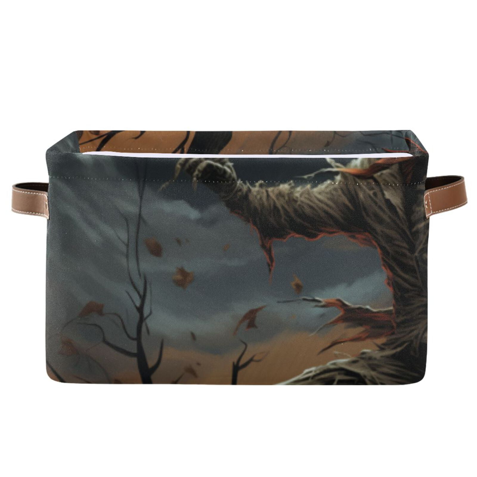 Ghost Pumpkins Halloween Storage Bins Baskets With Handles Storage Box ...