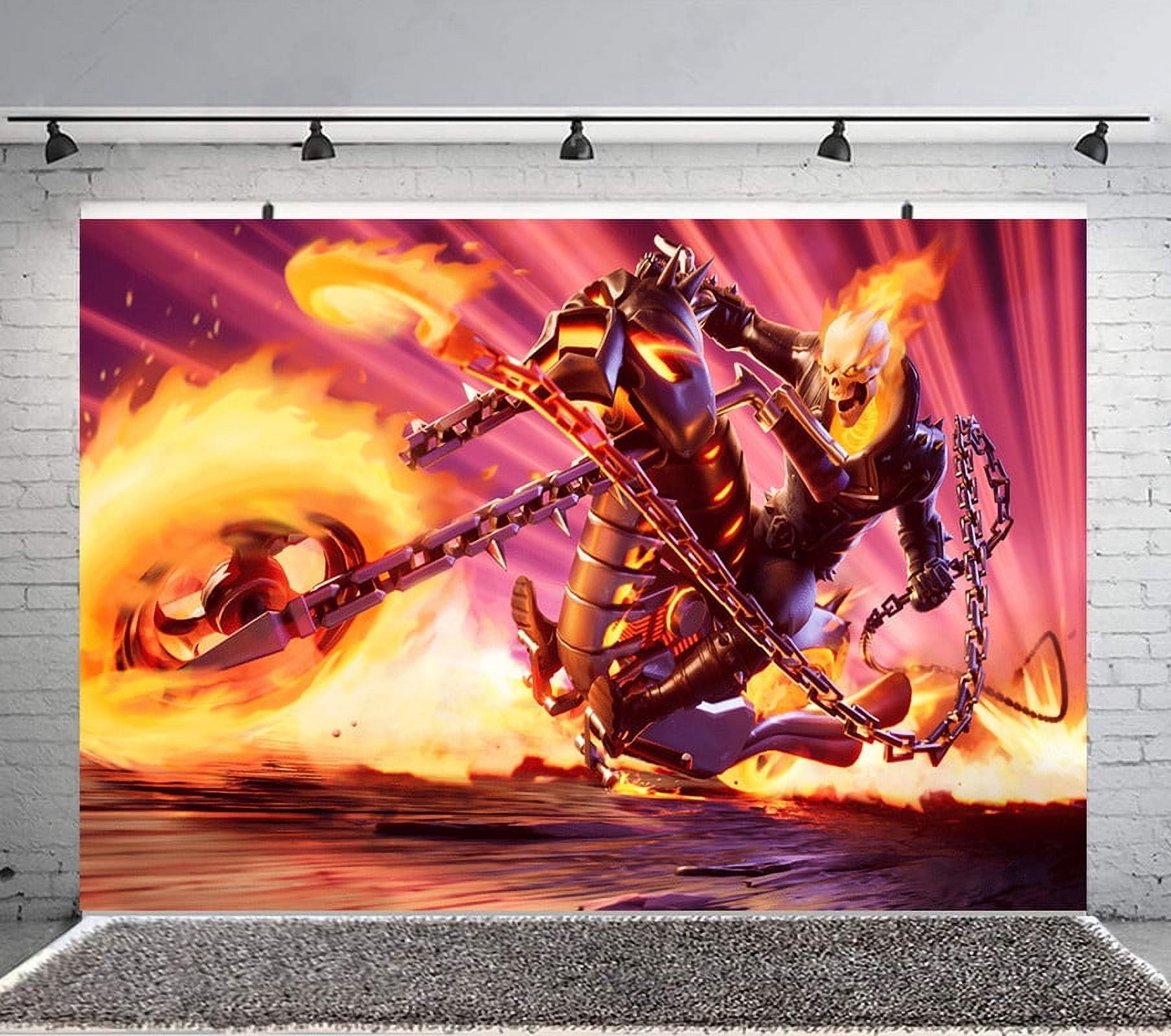 Ghost Rider Backdrop Banner Party Supplies Poster Movie Theme ...
