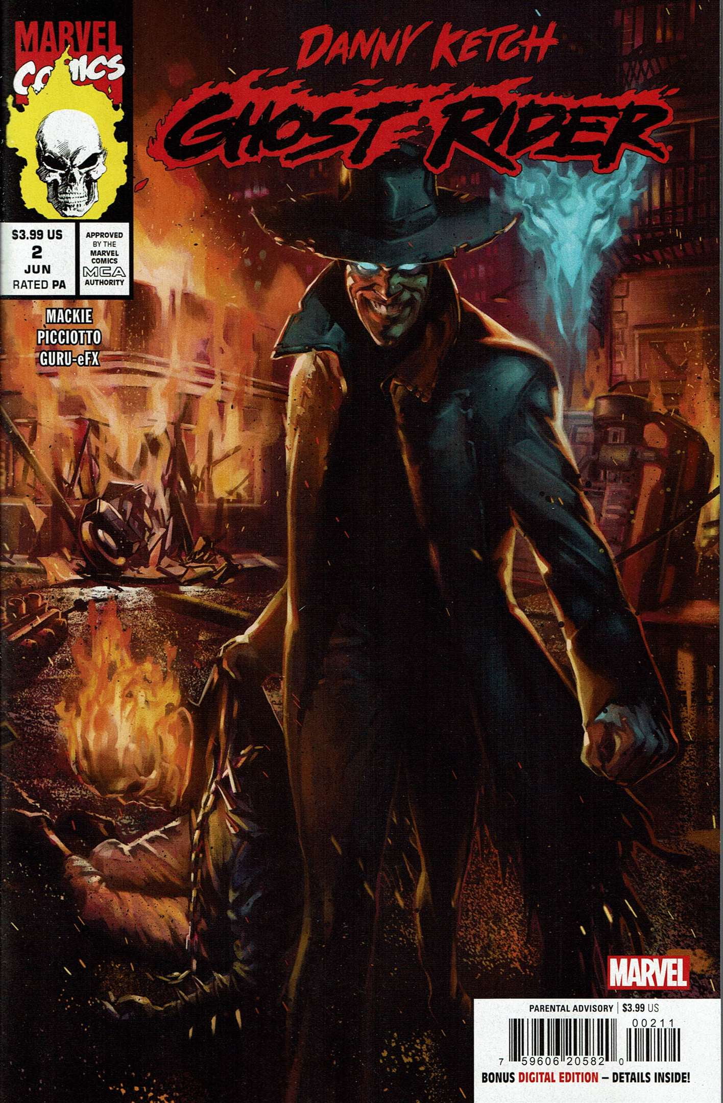 Ghost Rider: Danny Ketch (2nd Series) #2 VF ; Marvel Comic Book ...