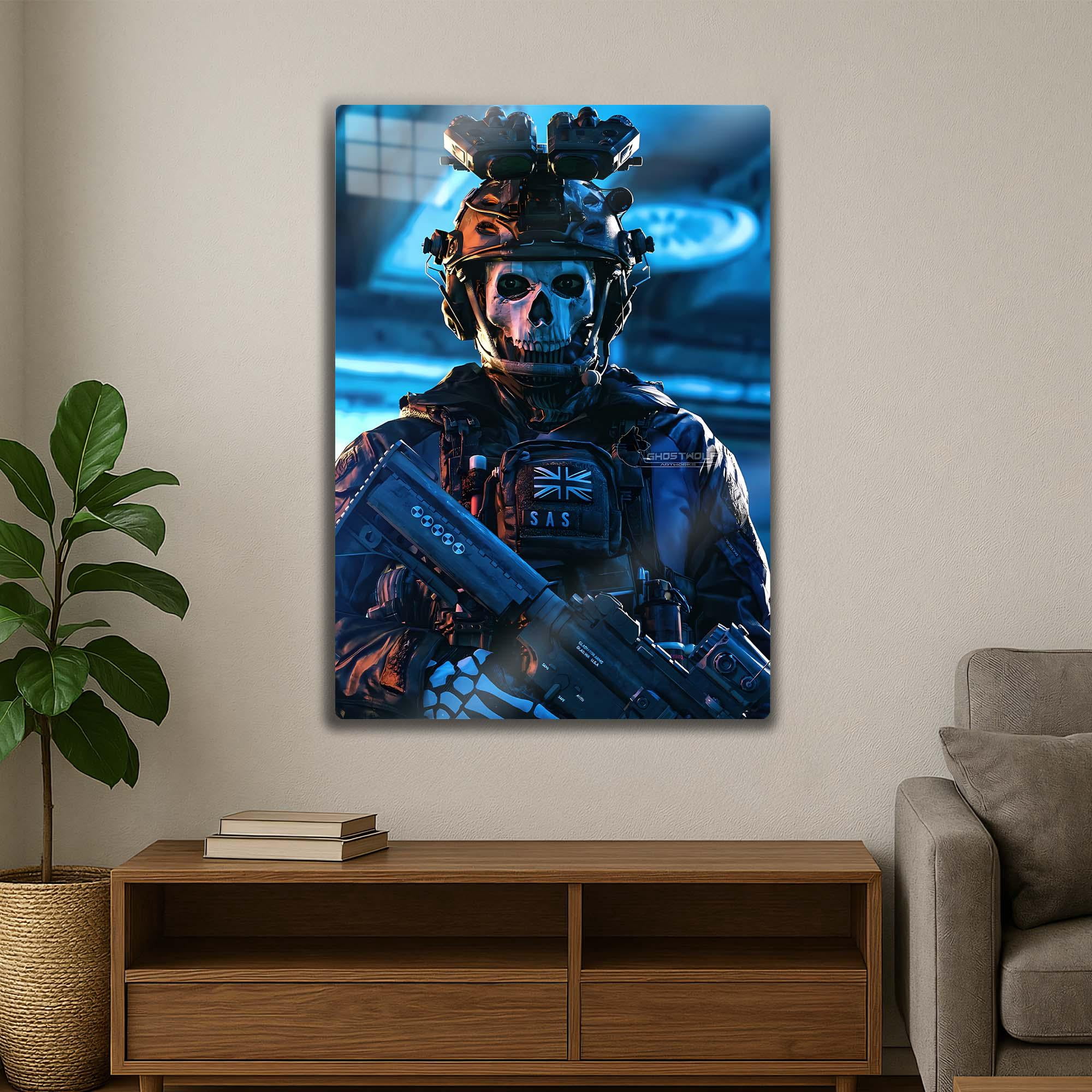 Ghost SAS Metal poster : Call of Duty Modern Warfare Wall Art - Walmart.com