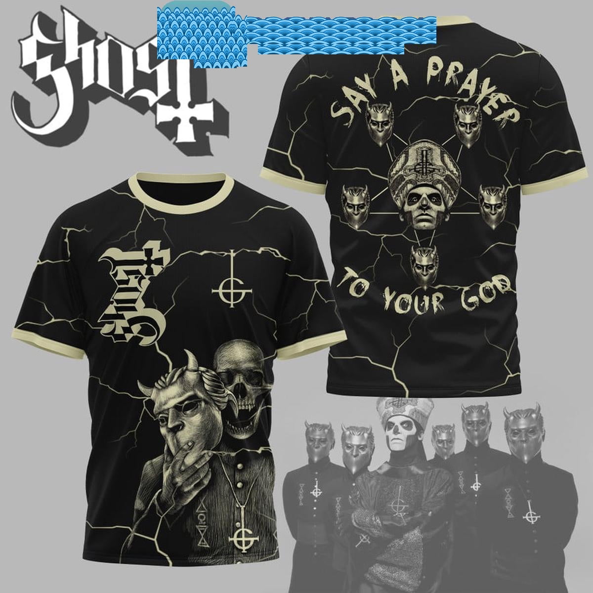 Ghost Say A Prayer To Your God Fan Hoodie T-Shirt - Walmart.com