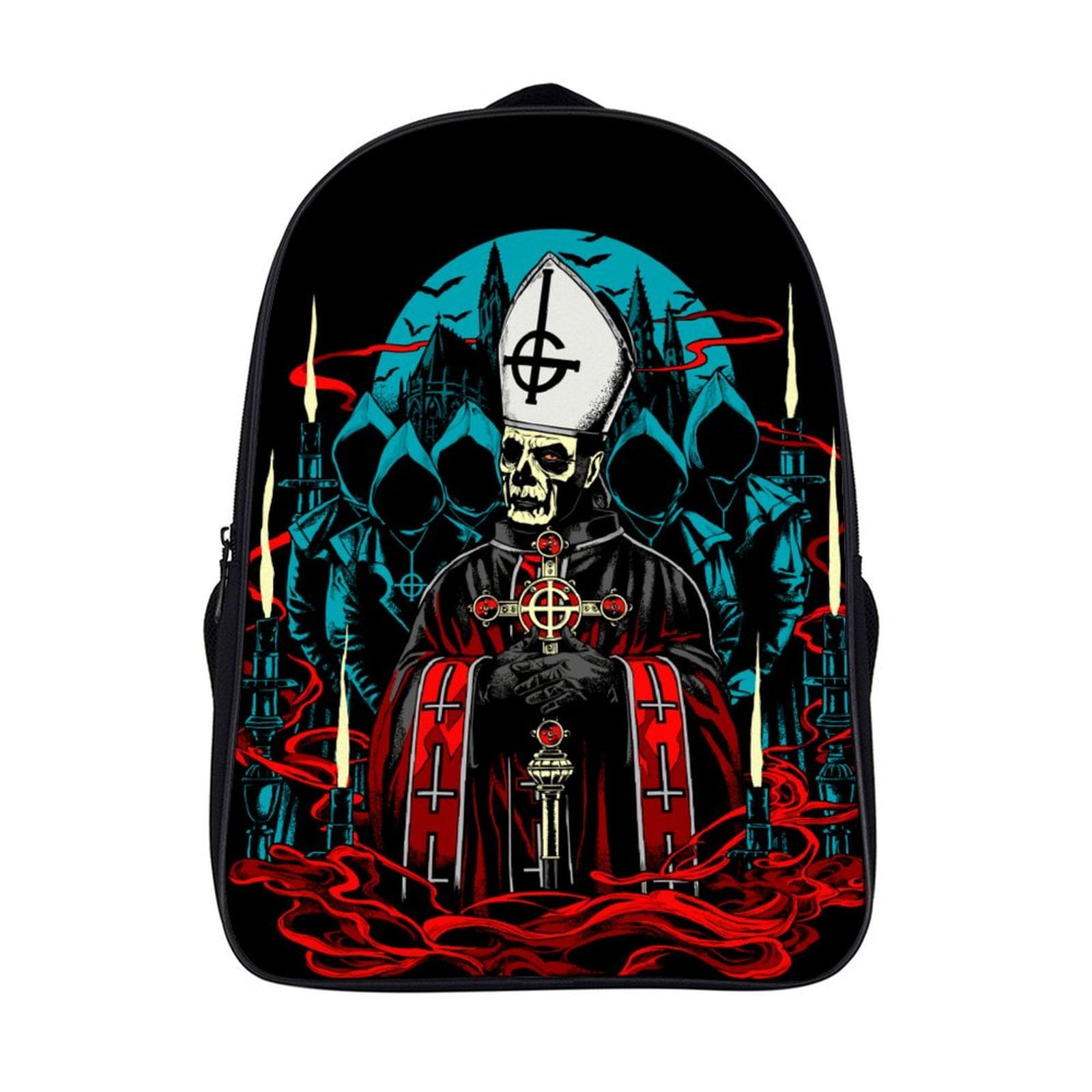 Ghost Schoolbag Backpack Satchel Bookbag Student Daypack 2 Compartment Rucksack Adjustable ...