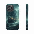 Ghost Ship Stormy Ocean Scene iPhone Case Nautical Fantasy Art for ...