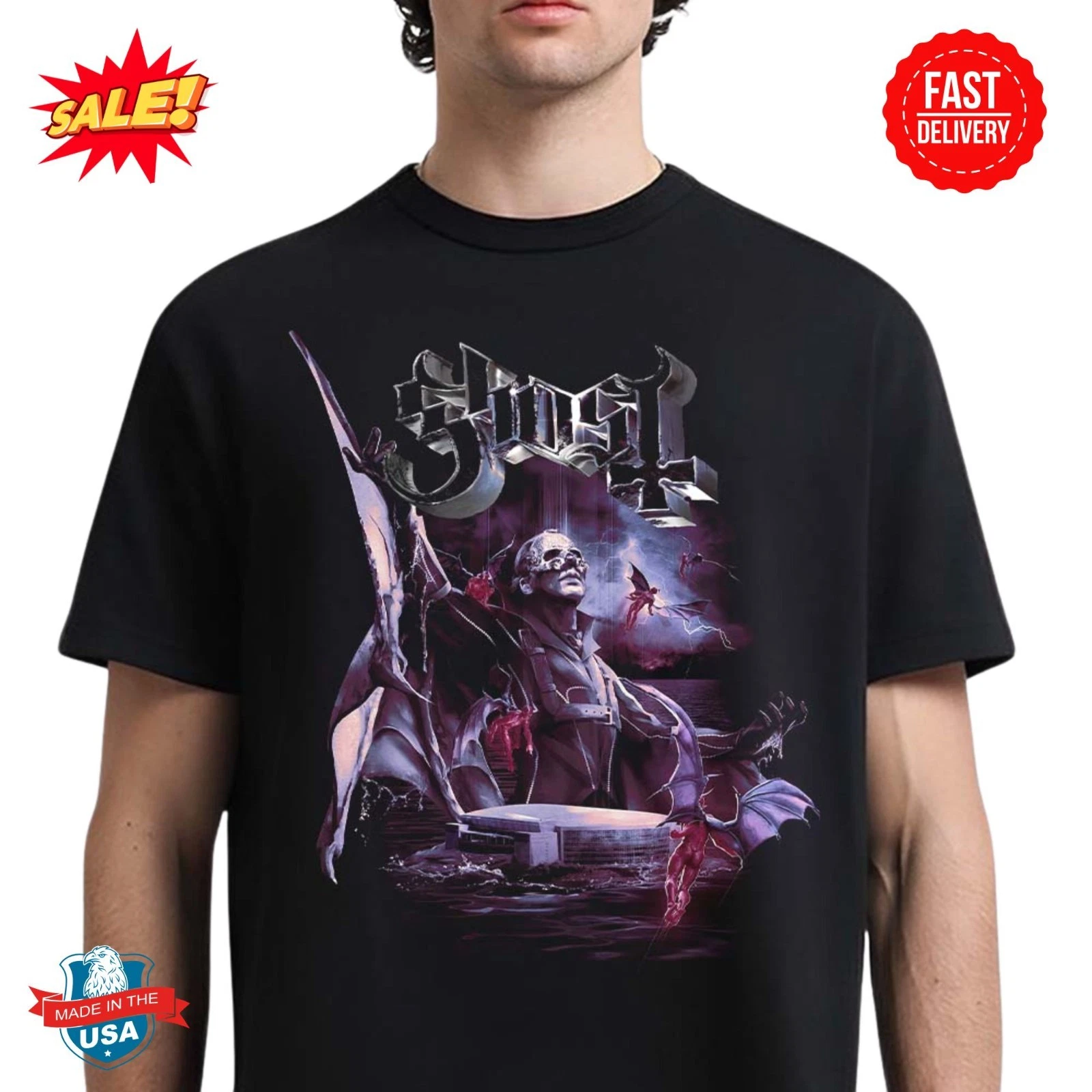 Ghost Skeletour World Tour 2025 Tampa Florida Ritual at Amalie Arena July 12 Tee - Walmart.com