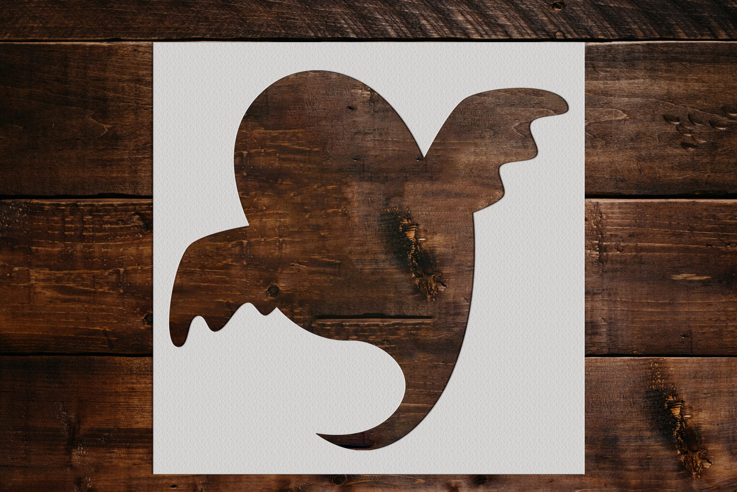 Ghost Stencil - Art and Wall Stencil (11"x8.5") - Walmart.com