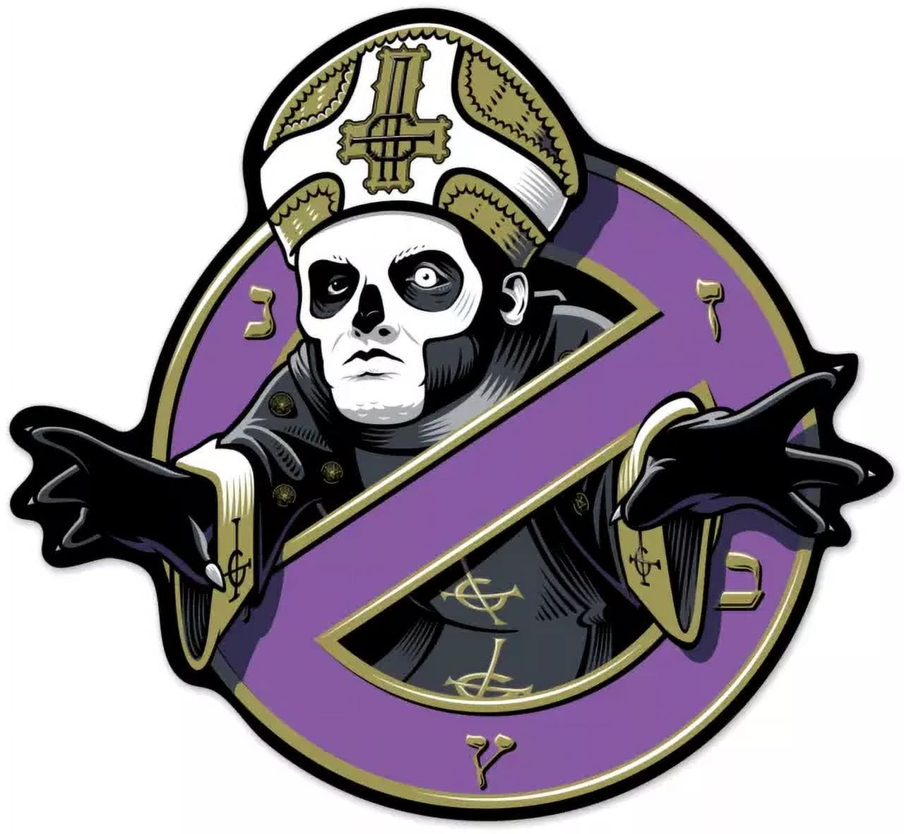 Ghost Sticker Logo Metal Band Ghostbusters Phone Decal Water Bottle ...