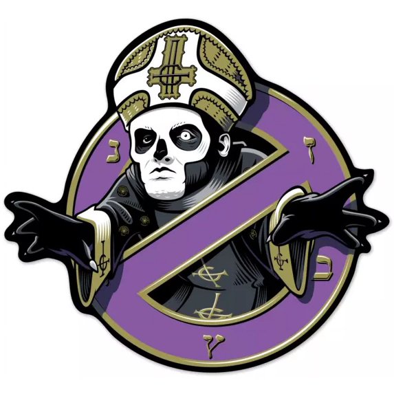 Ghost Sticker Logo Metal Band Ghostbusters Phone Decal Water Bottle ...