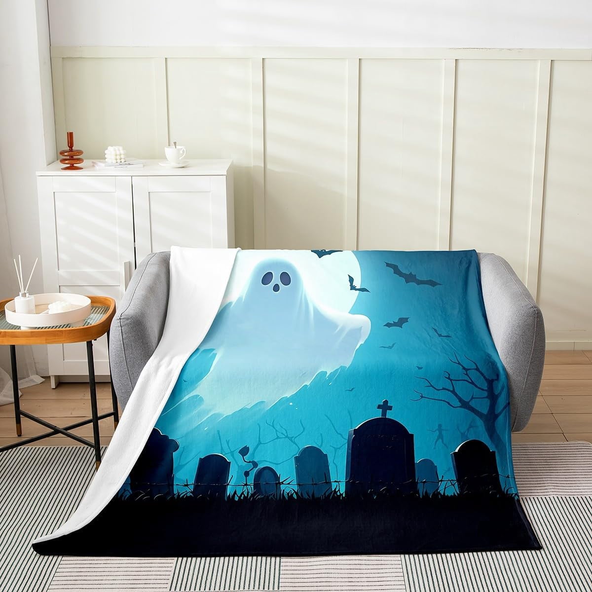 Ghost Throw Blanket Baby 30x40 Gothic Style Horror Halloween Theme ...