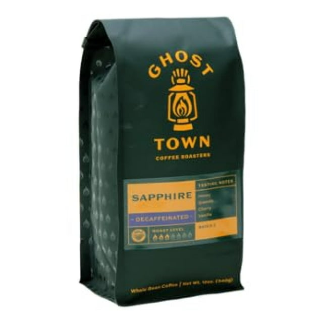 Ghost Town Coffee Roasters "Sapphire Decaffeinated" Medium Roasted ...