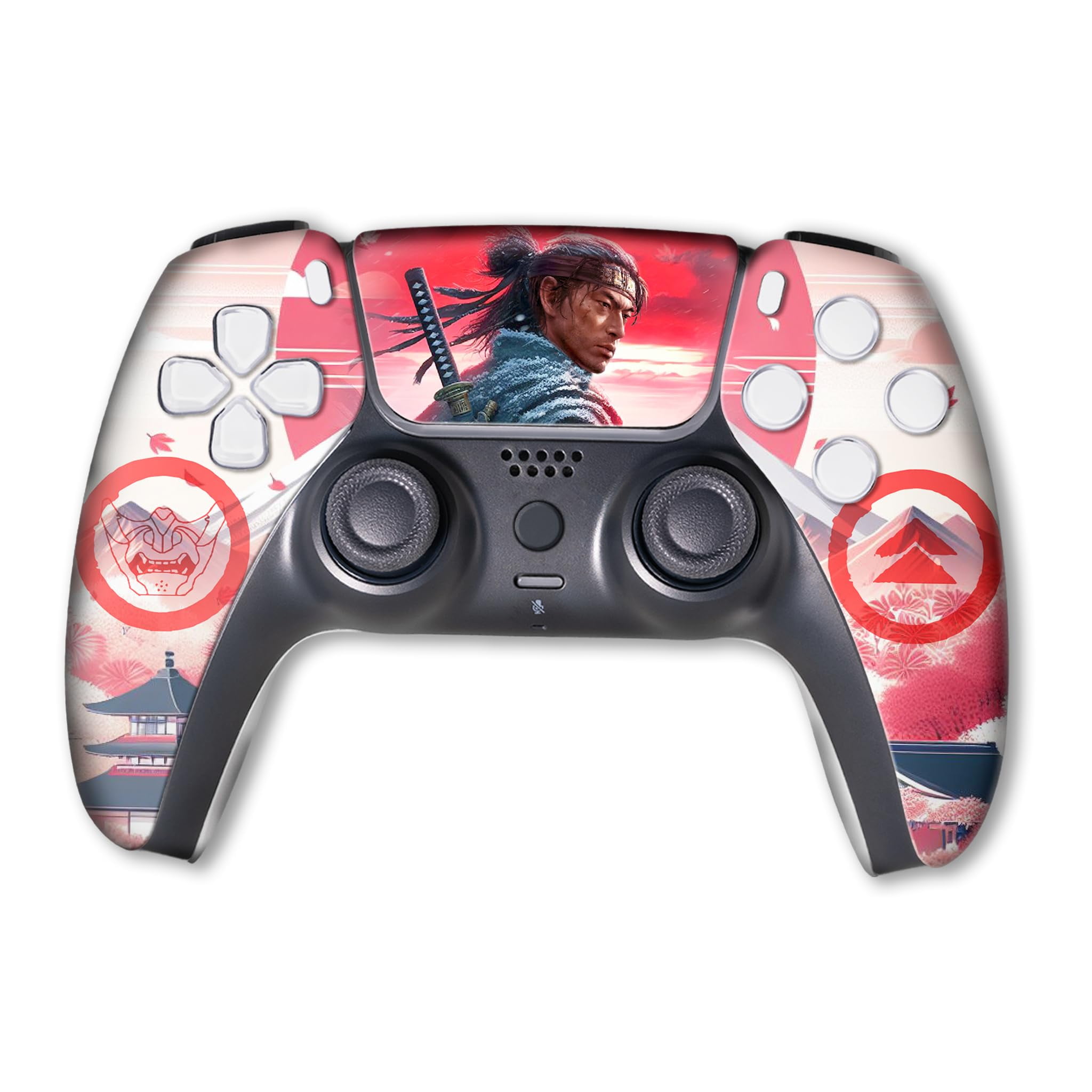Ghost of Tshushima Custom PS-5 Controller Wireless compatible with Play-Station 5 Console by BCB ...