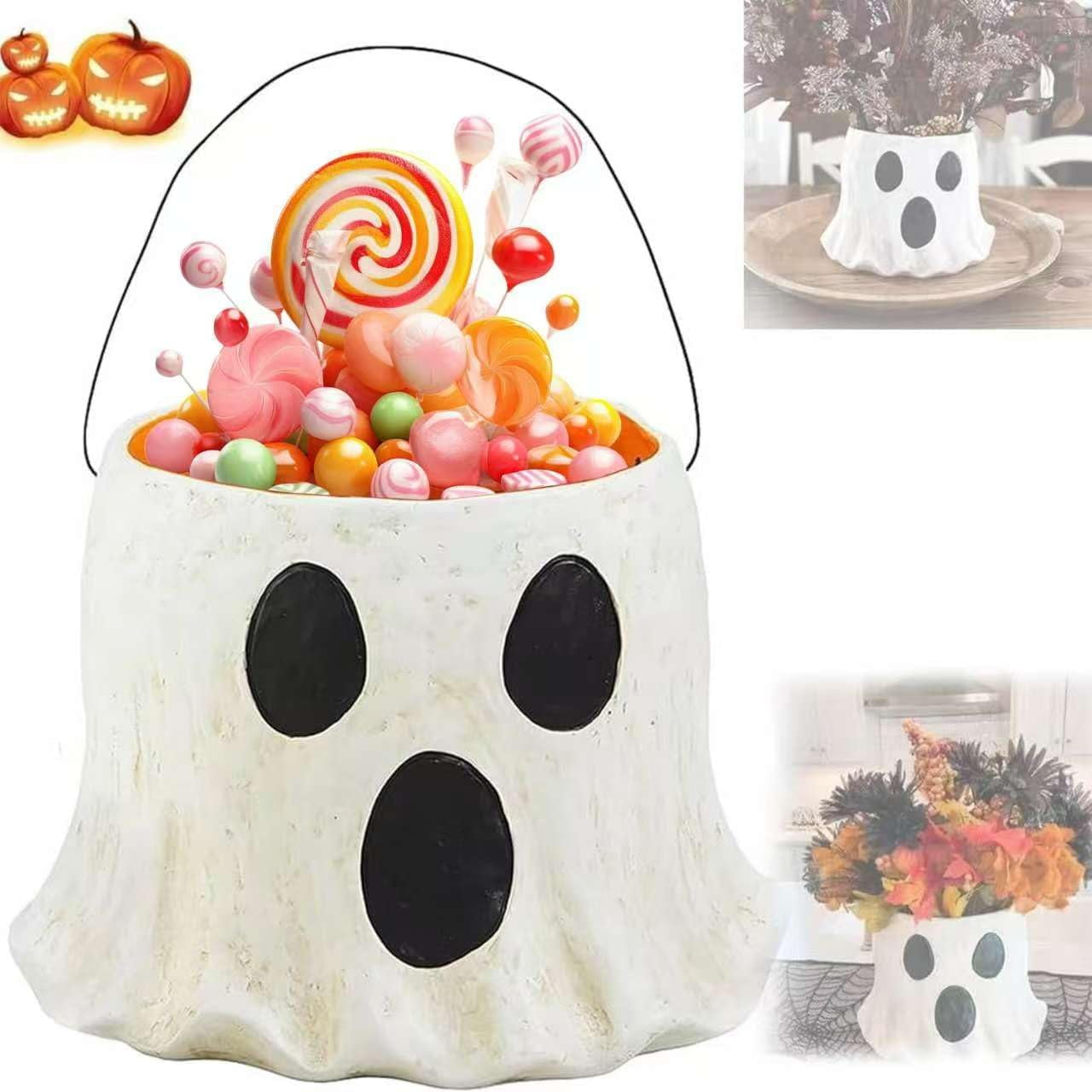 Ghost Vase Gift, Cutest Ghost Bucket Halloween, 2024 New Ghost Flower ...