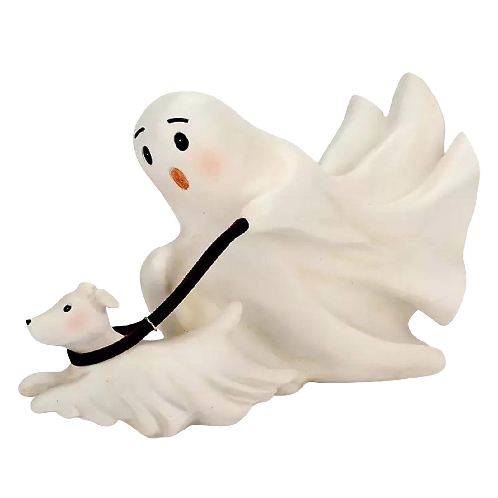 Ghost Walking Dog Statue Decor, Cutest Halloween Spooky Ghost Dog Resin ...