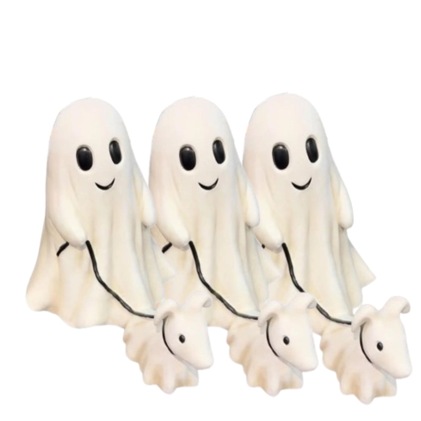 Ghost Walking Dog Statue: Halloween Ghost Dog Statue, Spooky Ghost Dog ...