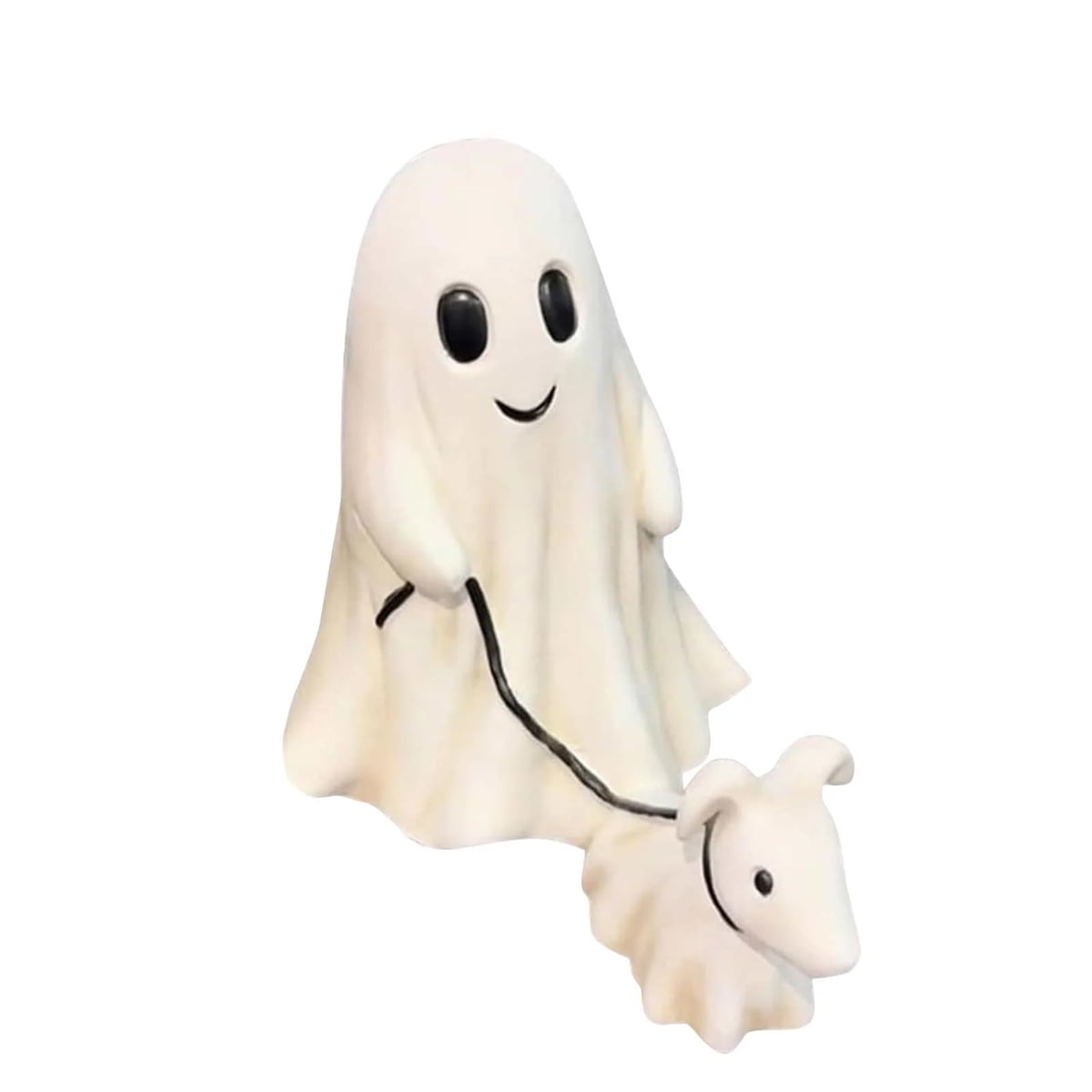 Ghost Walking Dog Statue Halloween Ghost Walking His Ghost Dog ...