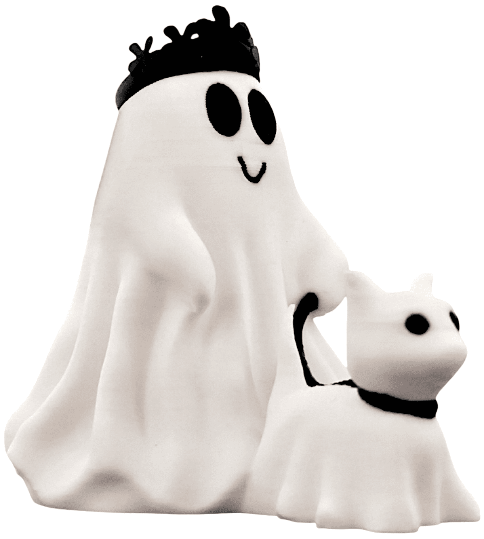 Ghost Walking Dog Statue - Spooky Ghost Dog Halloween Decoration, Cute ...