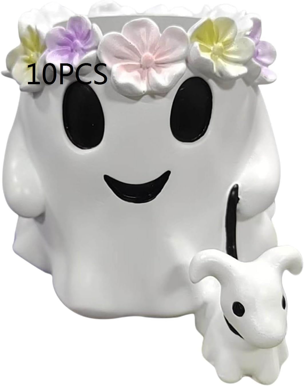 Ghost Walking Dog Vase 2024 New Cutest Ghost Bucket Halloween Ghost ...