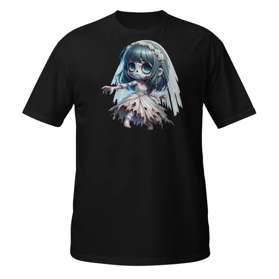 Ghost Wedding Creepy Zombie Girl With Veil And Outstretched Arms Unisex ...