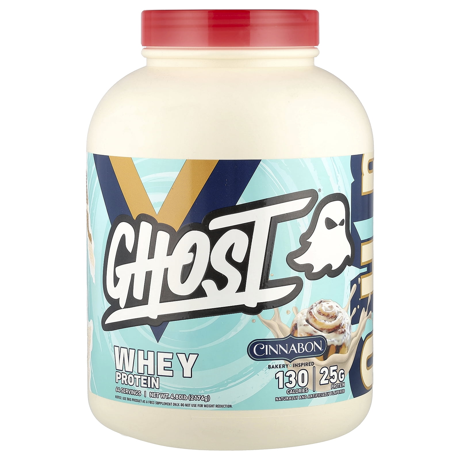 Ghost Whey Protein, Cinnabon®, 4.8 lb (2,176 g) - Walmart.com