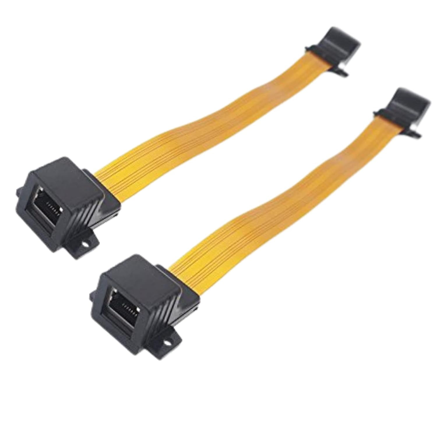 Ghost Wire Flat Ethernet Jumper Cable RJ45 Female to Female F Connector ...