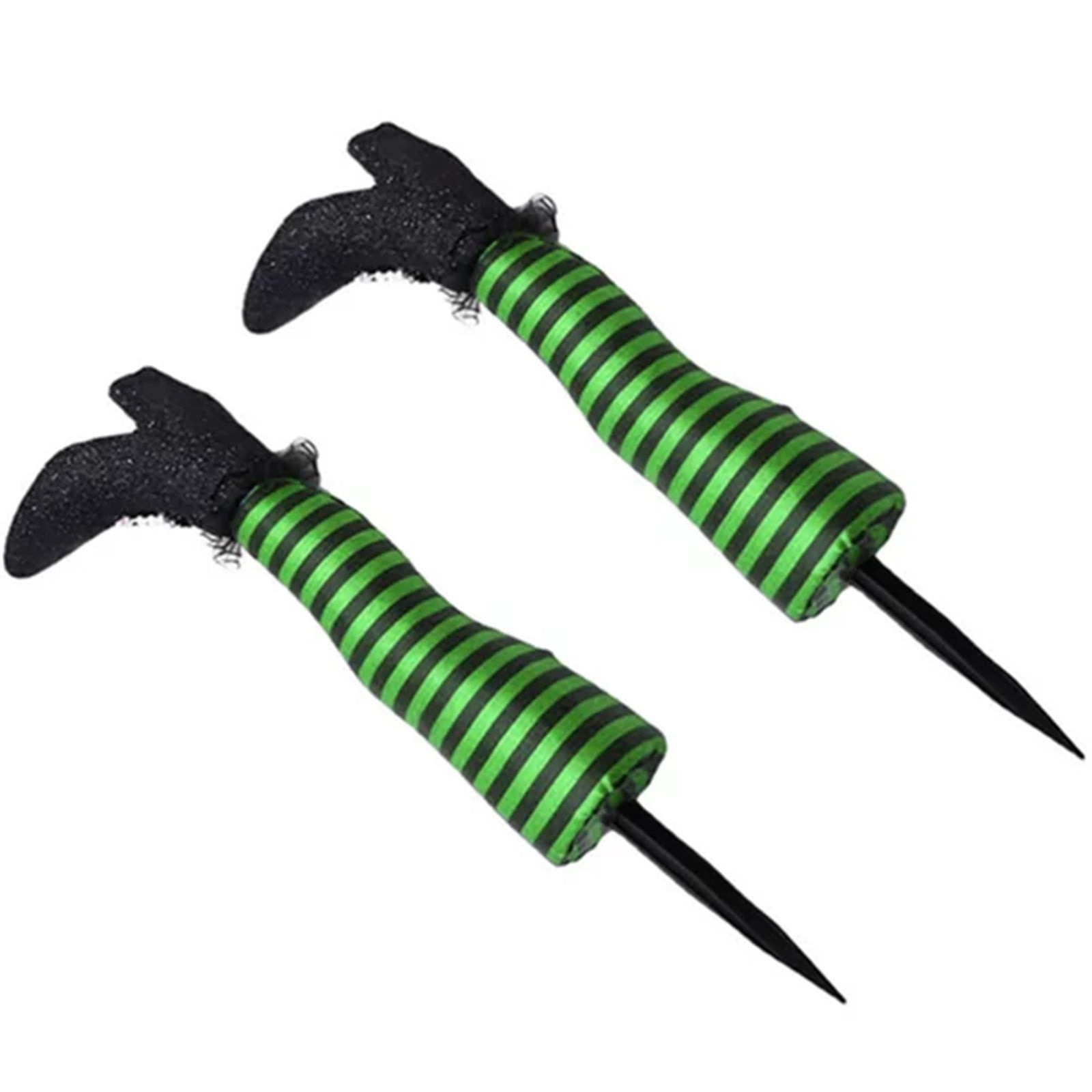 Ghost Witch Legs Ghost Festival Halloween Striped Witch Prosthetic Legs ...