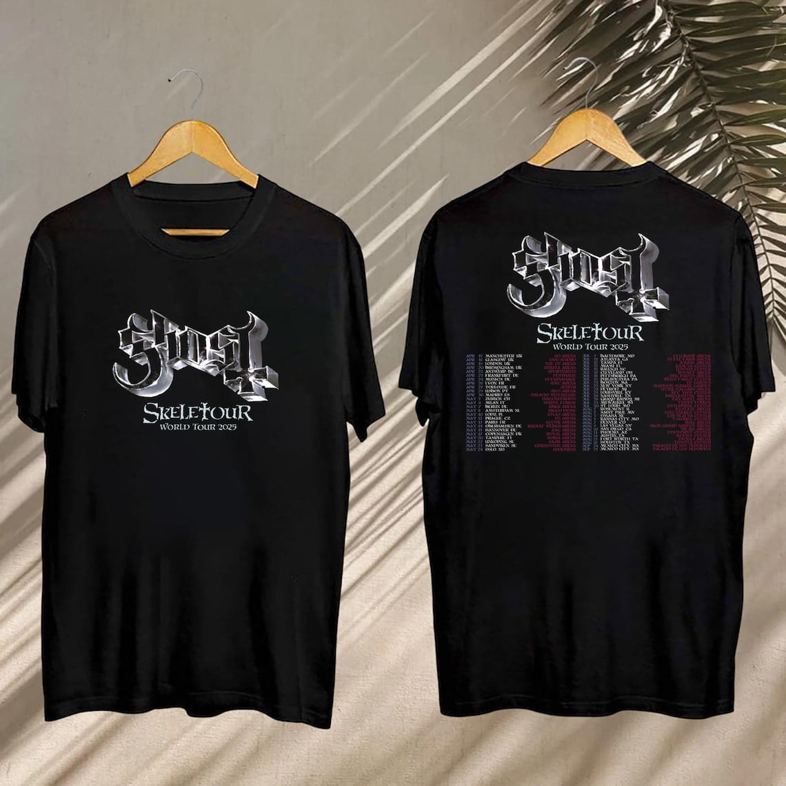 Ghost World Tour Fan Gift, Ghost Skeletour World Tour 2025 Shirt, Ghost Skeletour World Tour Tee ...