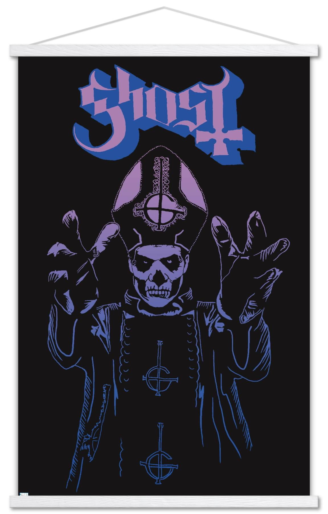 Ghost - Wrath Wall Poster with Magnetic Frame, 22.375" x 34" - Walmart.com