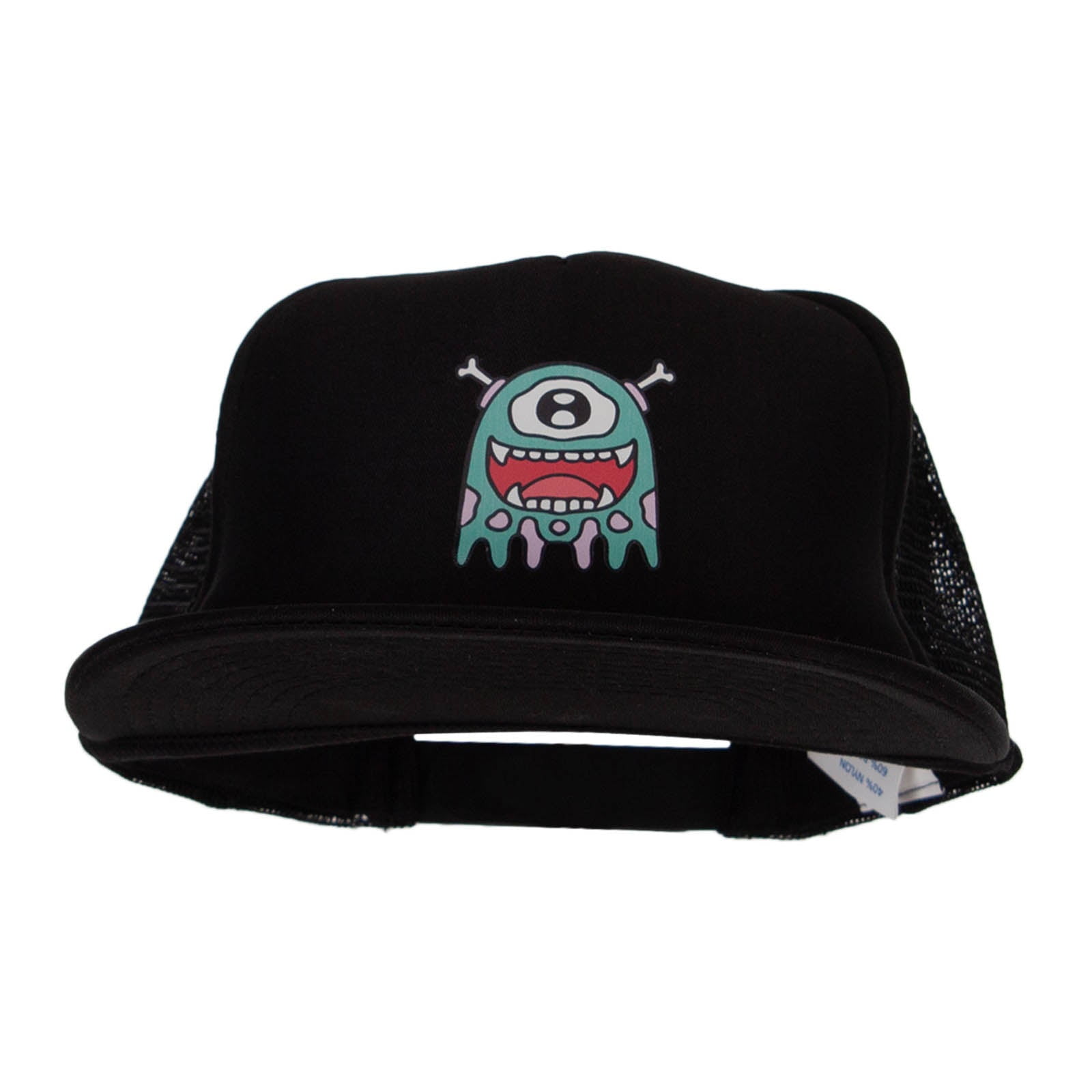Ghost Zombie Heat Transfer Foam Mesh Cap - Black OSFM - Walmart.com