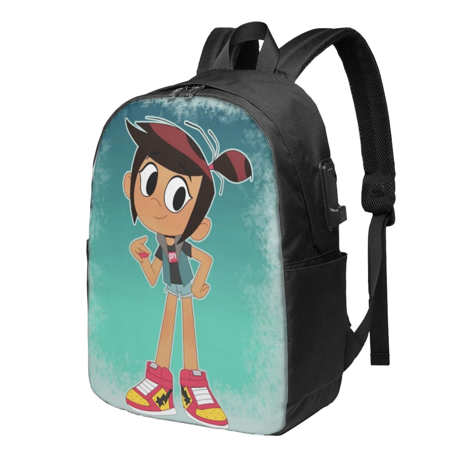 Ghost and Molly McGee Cartoon Backpacks 17 Inch Anime Large Capacity ...