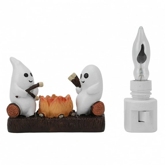 Ghost bonfire flashing night light resin ghost night light energy ...