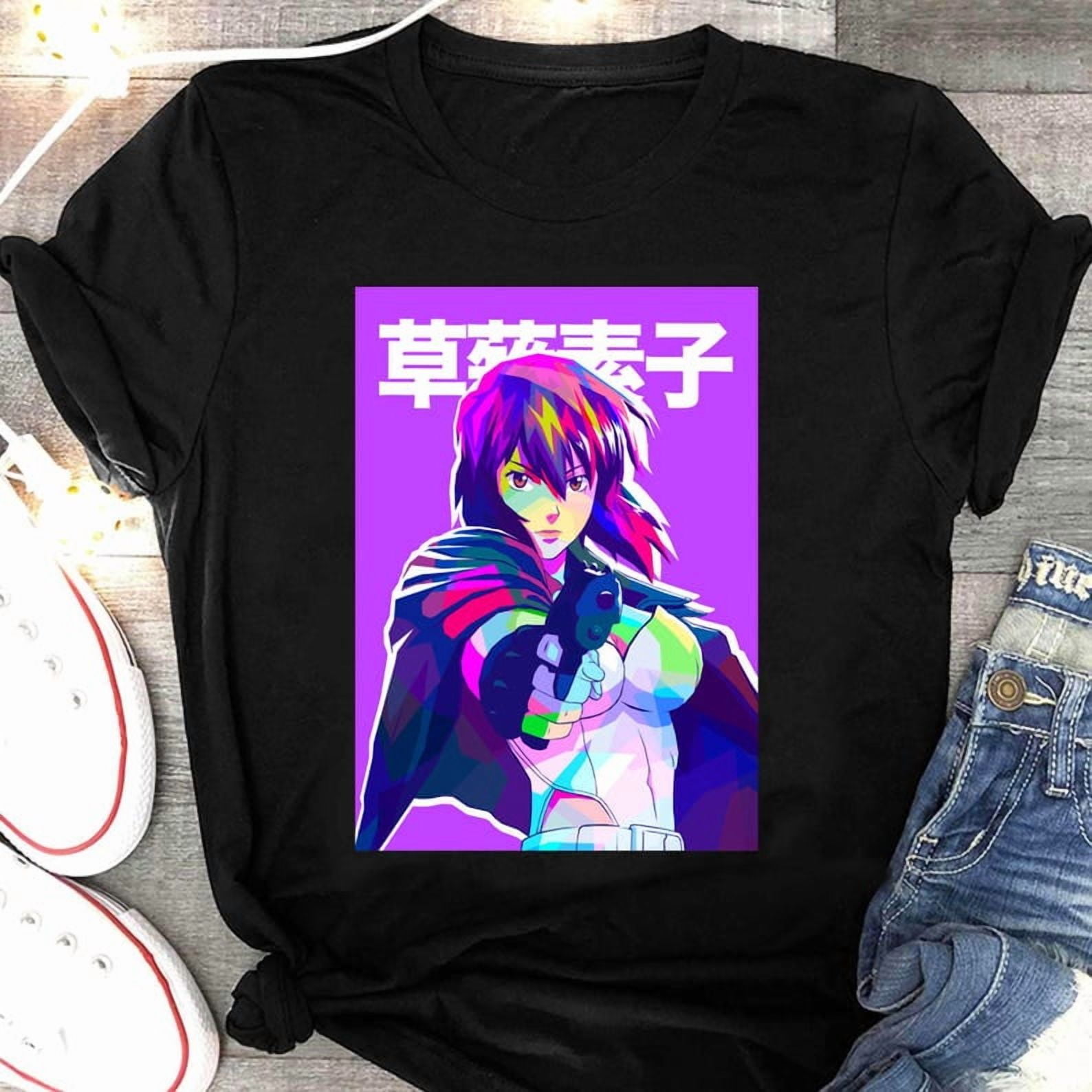 Ghost in the Shell Anime Shirt, Motoko Kusanagi Shirt, Major SAC Manga ...