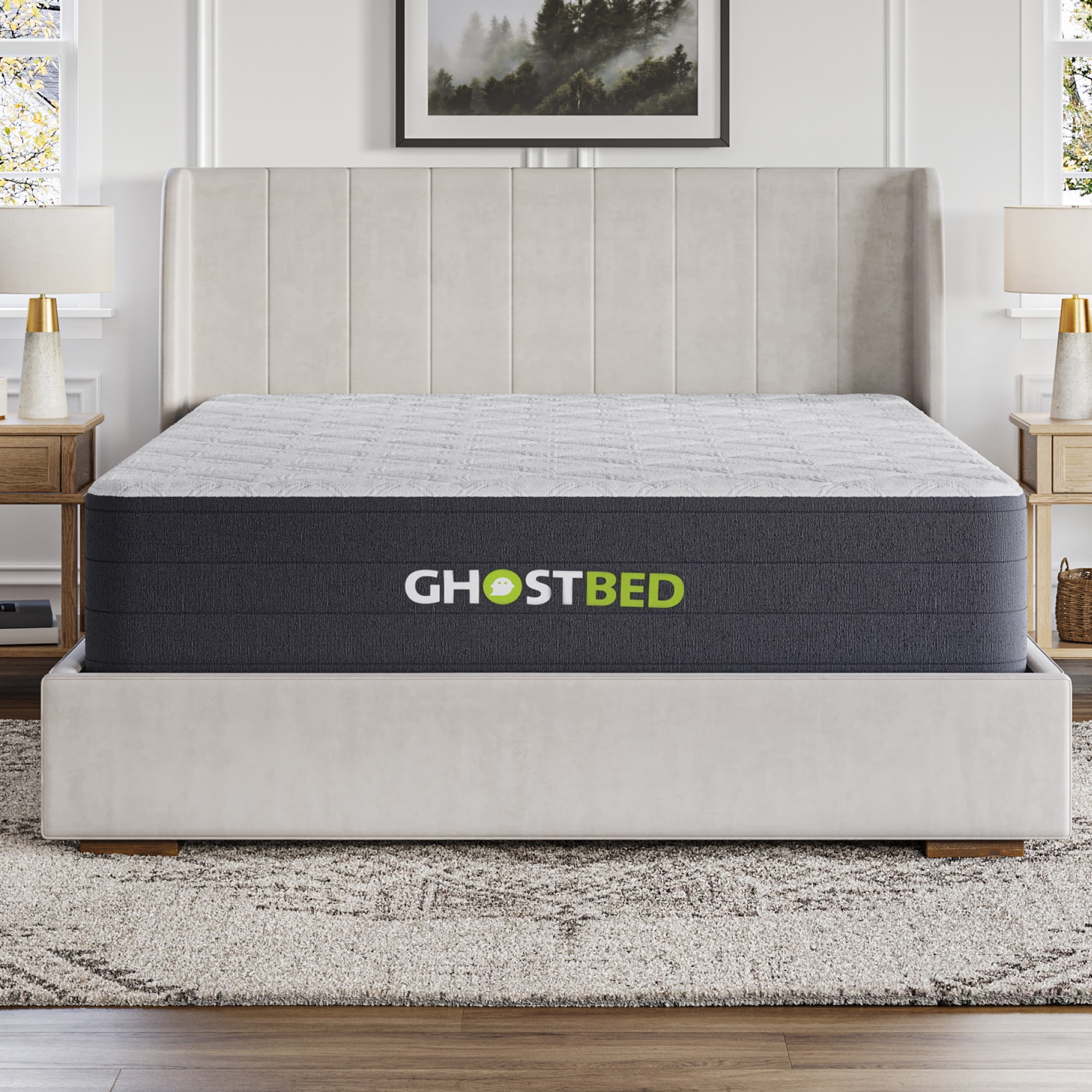 GhostBed 12” King Memory Foam Mattress, Medium - Walmart.com