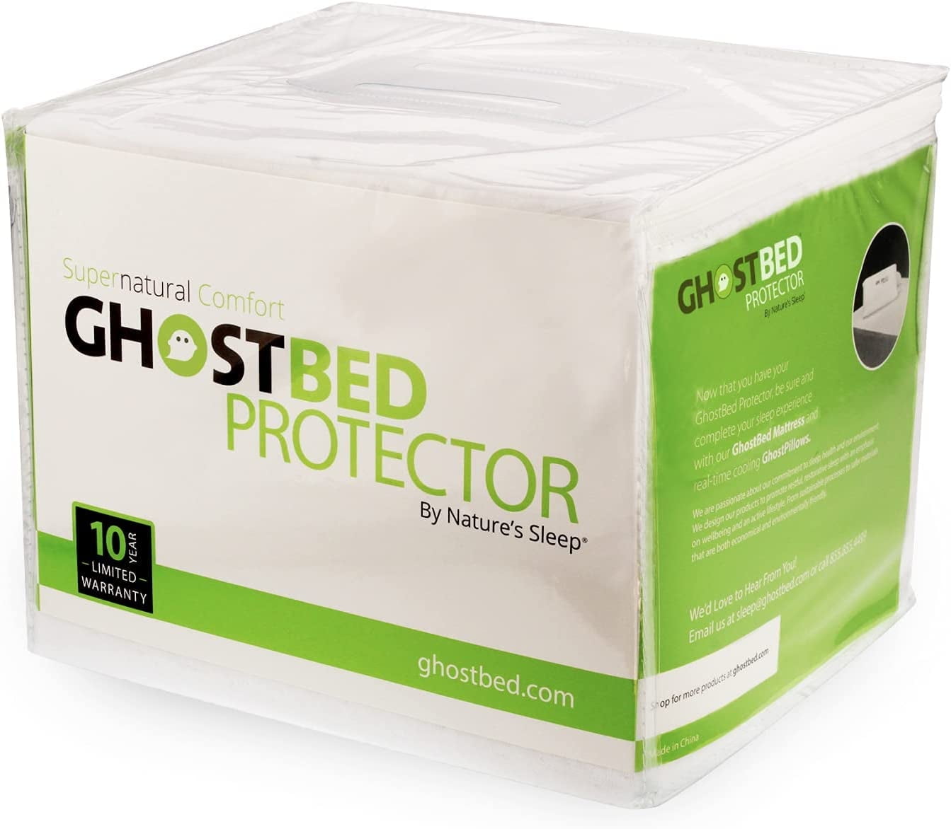 GhostBed Noiseless Mattress Protector – Waterproof with GhostGrip ...