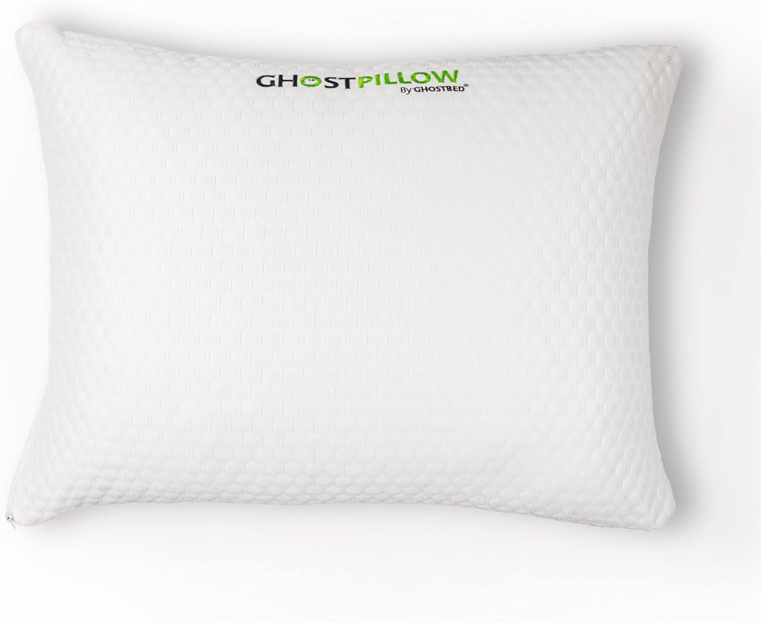 GhostBed Shredded Memory Foam Pillow with Adjustable Gel Memory Foam ...