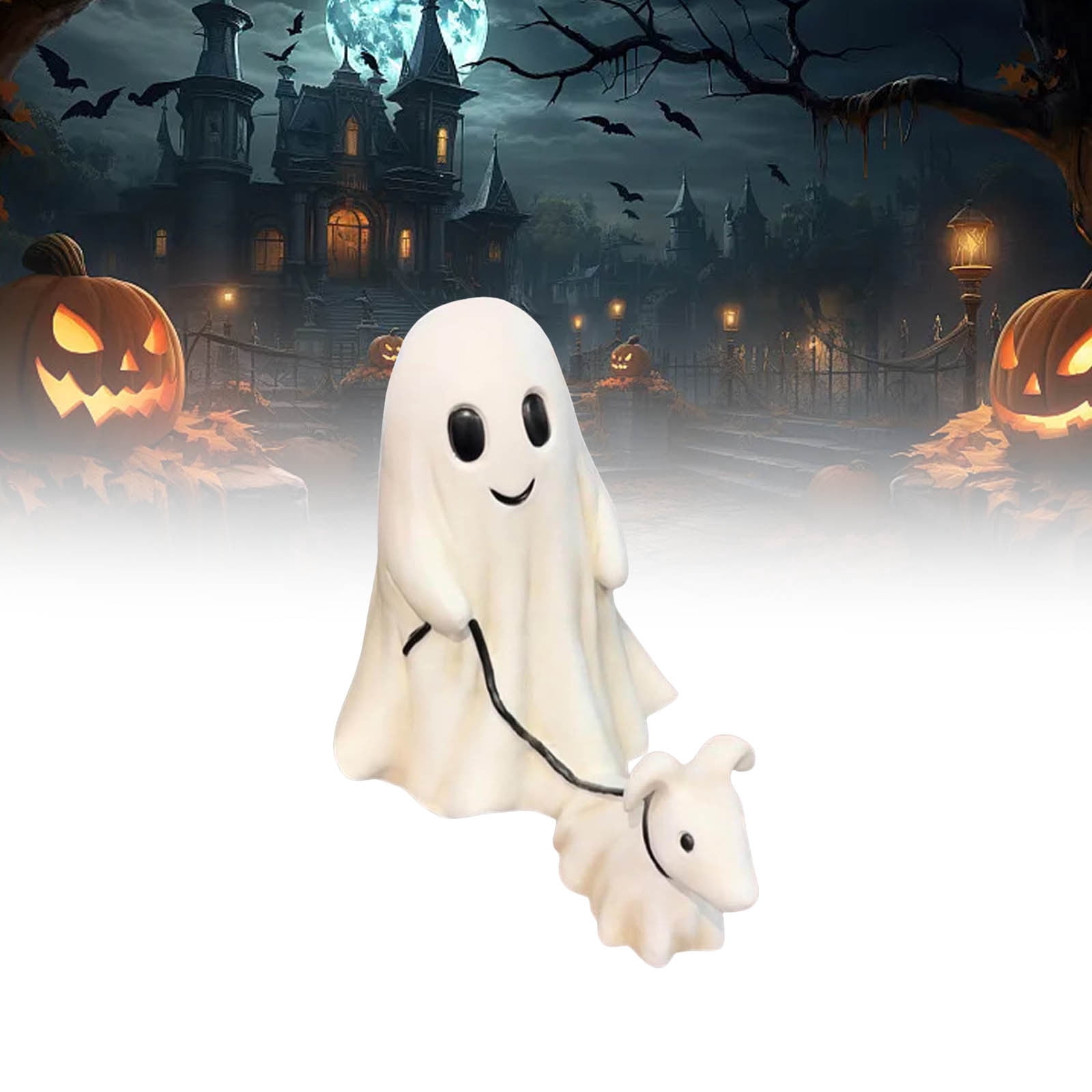 GhostWalking Dog Halloween Decorations,SpookyHalloween Figurine,Funny ...