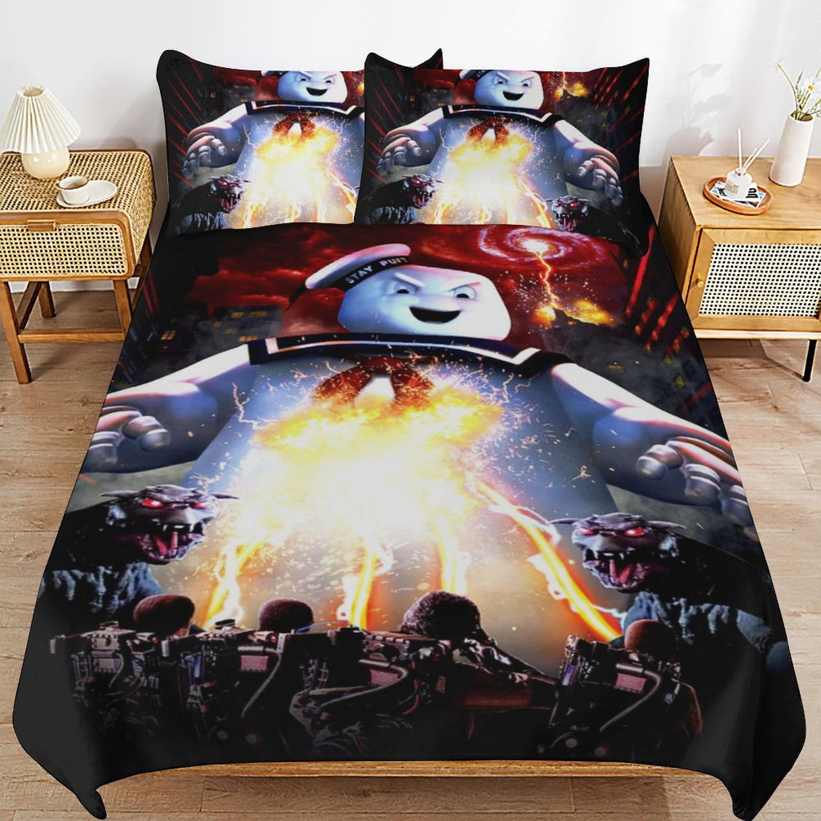 Ghostbuster Duvet Cover 3 Piece Bedding Set,Teen Comforter Cover Set ...