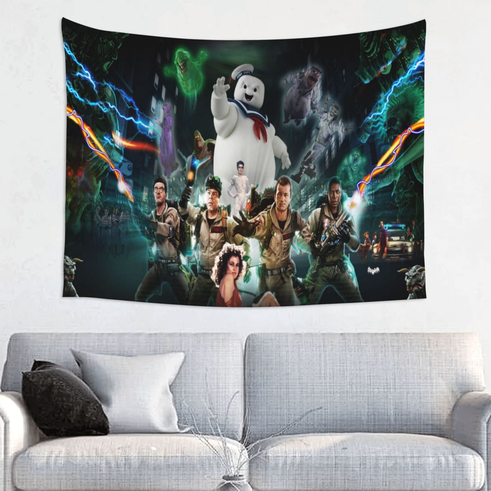 Ghostbuster Wall Tapestry Anime Poster For Bedroom Aesthetics Funny ...