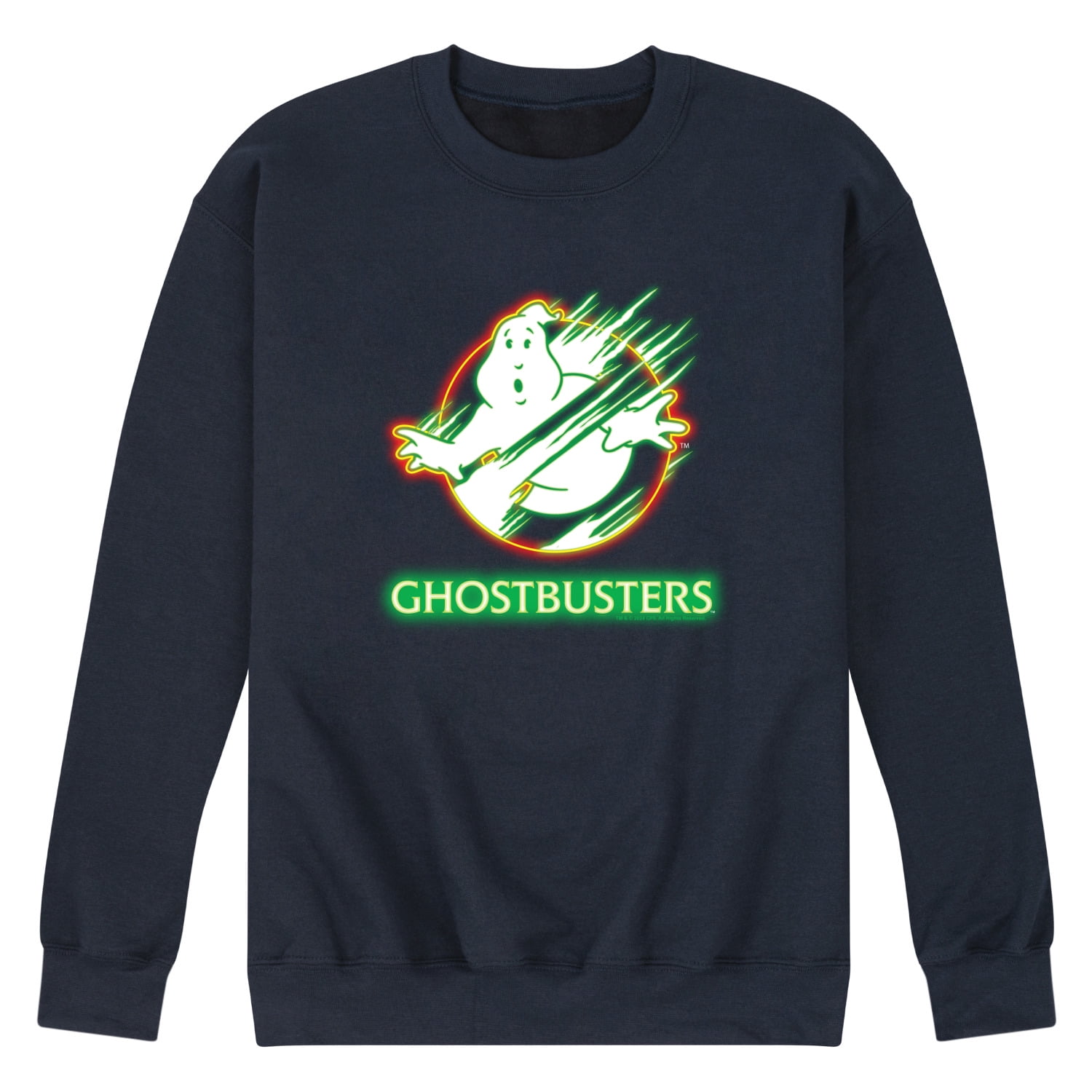 Ghostbusters 2 - Frozen Empire - Ghostbusters Neon - Adult Crew Fleece ...