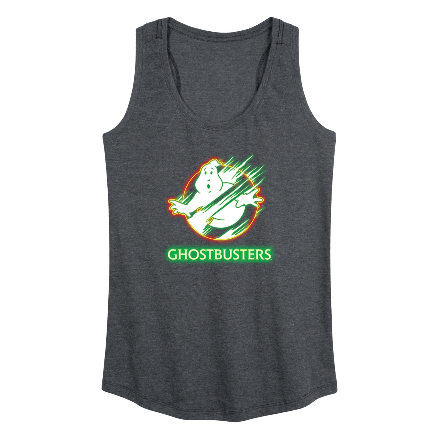 Ghostbusters 2 - Frozen Empire - Neon - Ladies Racerback Tank - Walmart.com