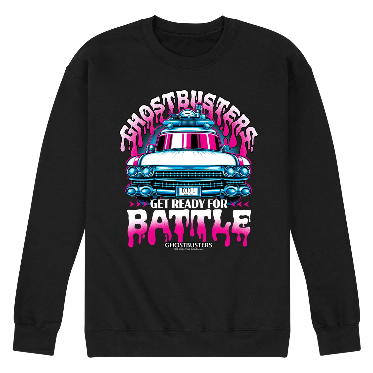 Ghostbusters 2 - Ghostbusters Ready For Battle - Adult Crew Fleece ...