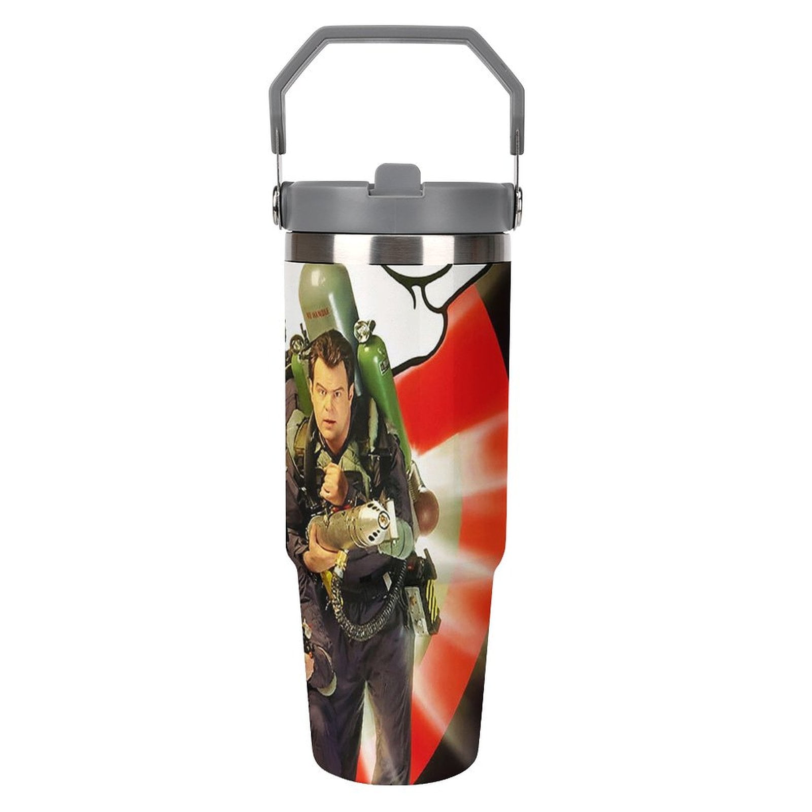 Ghostbusters 30 Oz Tumbler With Handle And Straw, Stainless Steel ...