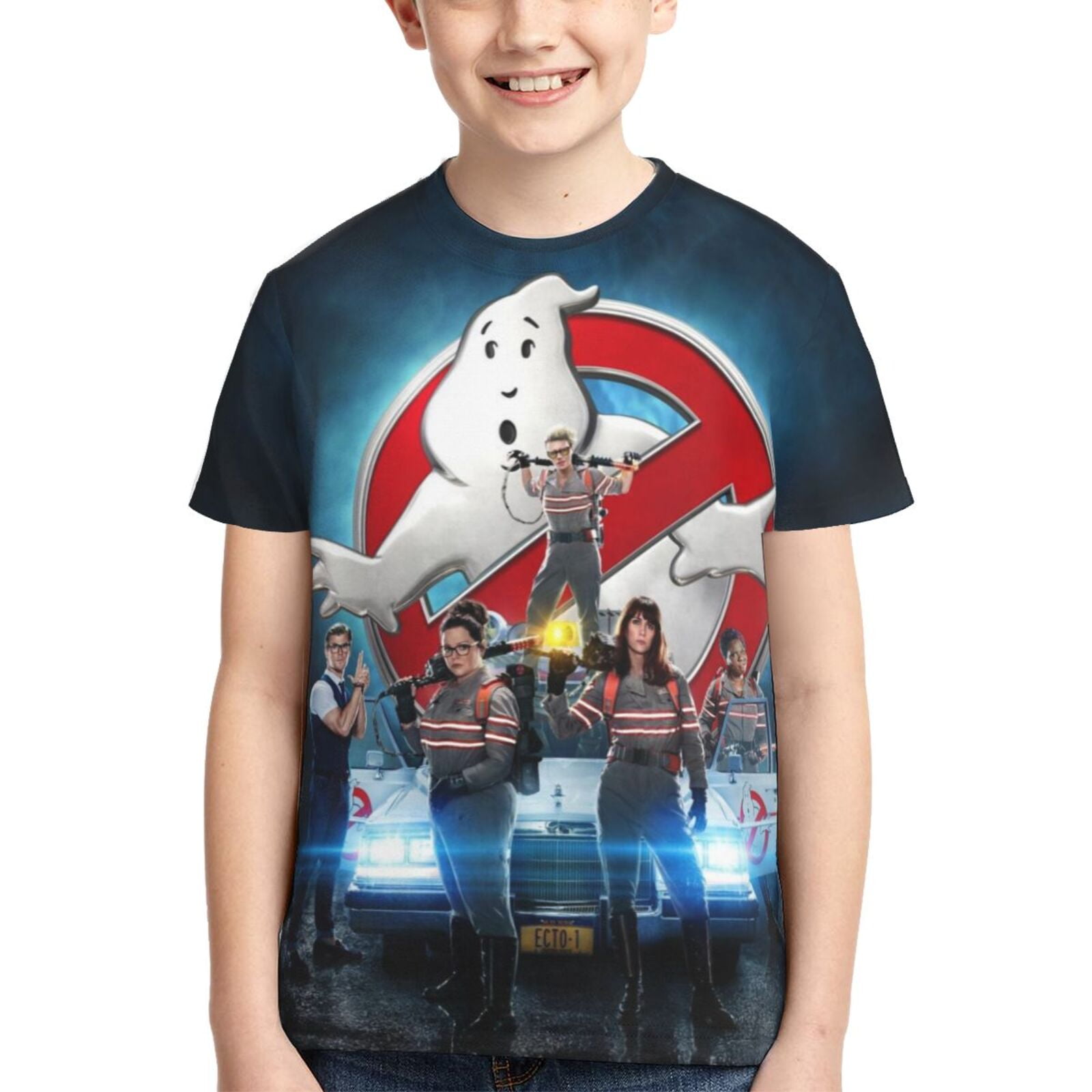 Ghostbusters 3d Printed T-Shirt Short Sleeve Tees Shirt For Boys Girls ...