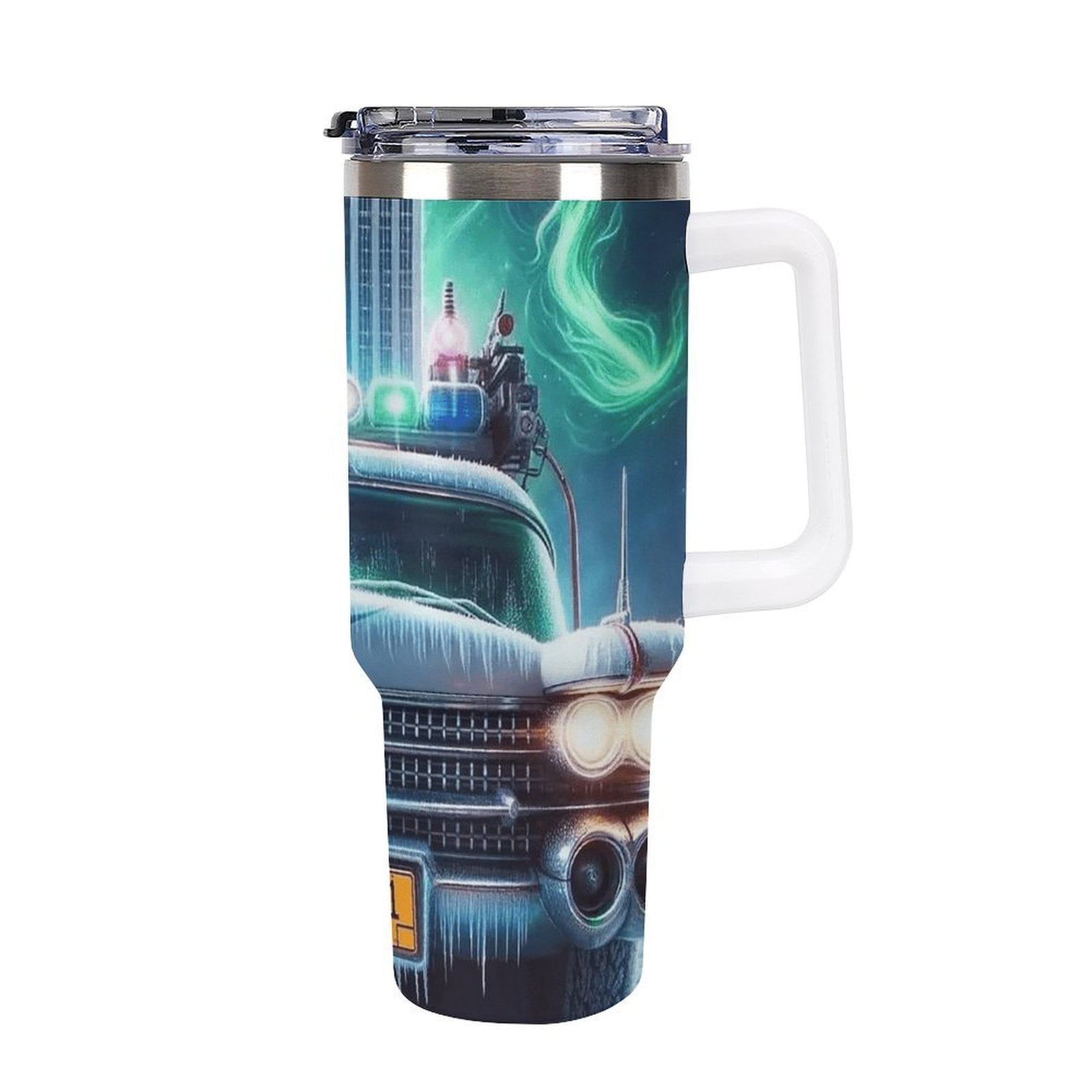 Ghostbusters 40 Oz Tumbler With Handle And Straw, Stainless Steel ...