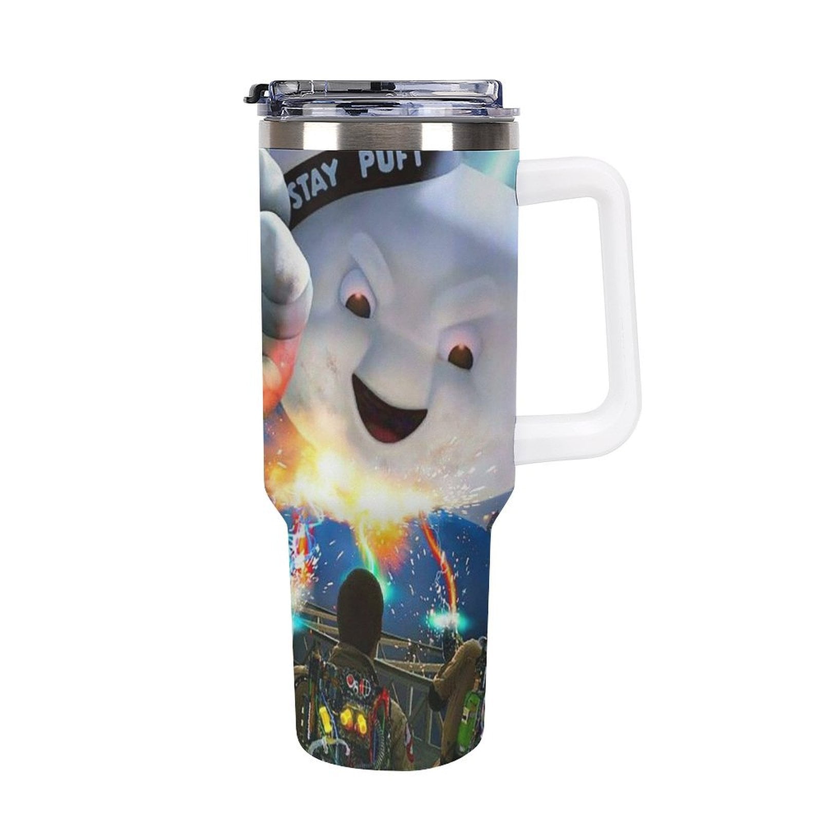 Ghostbusters 40 Oz Tumbler With Handle And Straw, Stainless Steel ...