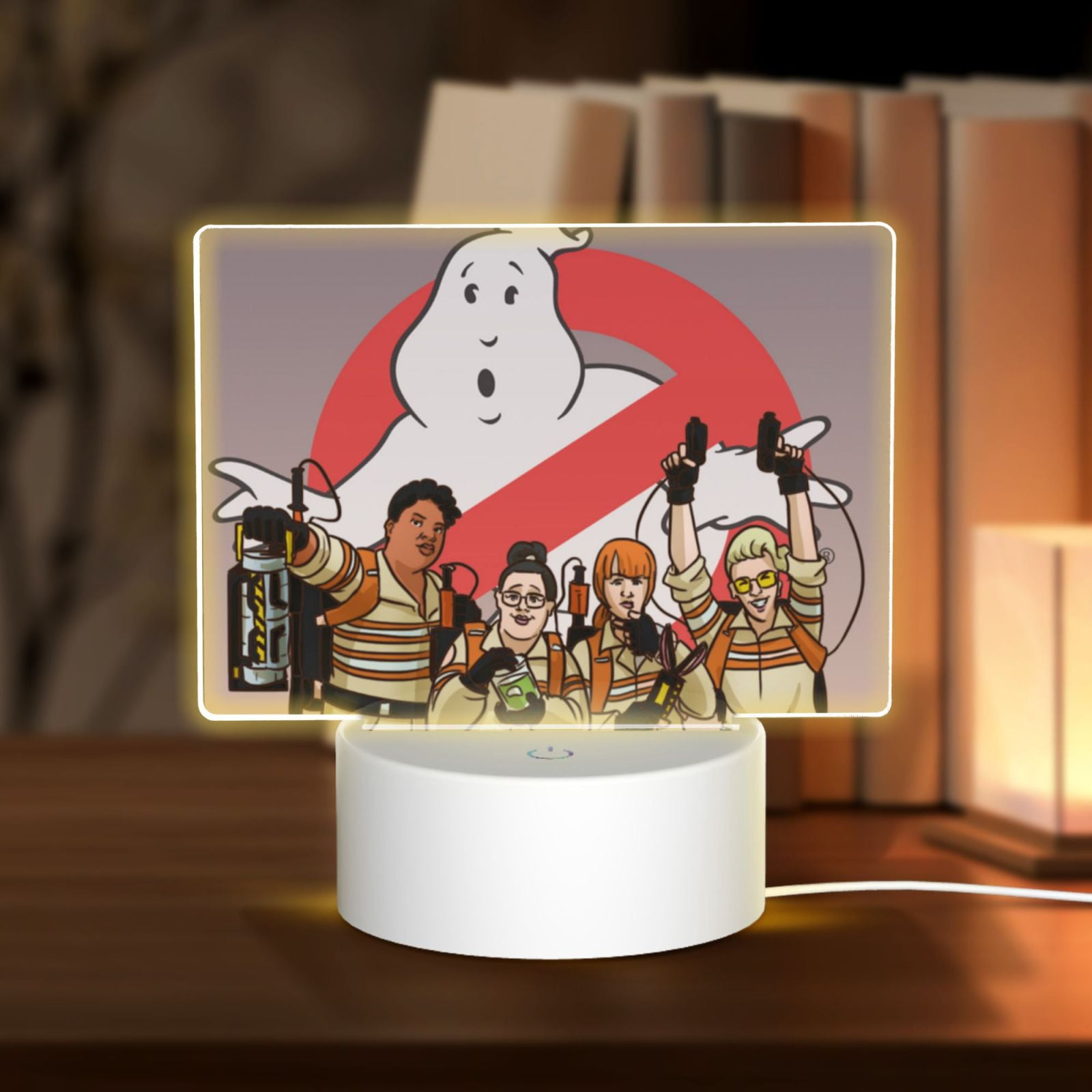 Ghostbusters Acrylic Night Light Adjustable 3 Light Modes USB Cable ...