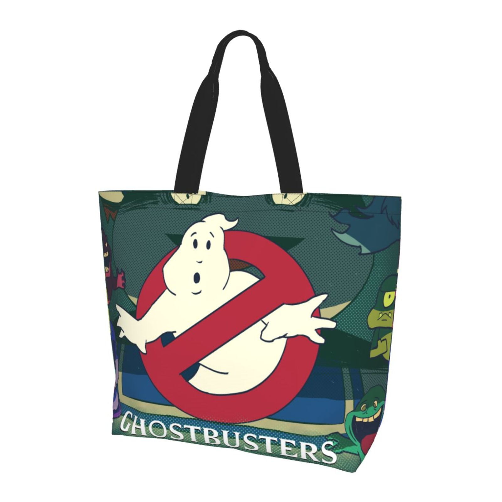 Ghostbusters Animated Tote Bags Reusable Women Shoulder Bag Grocery Bag ...