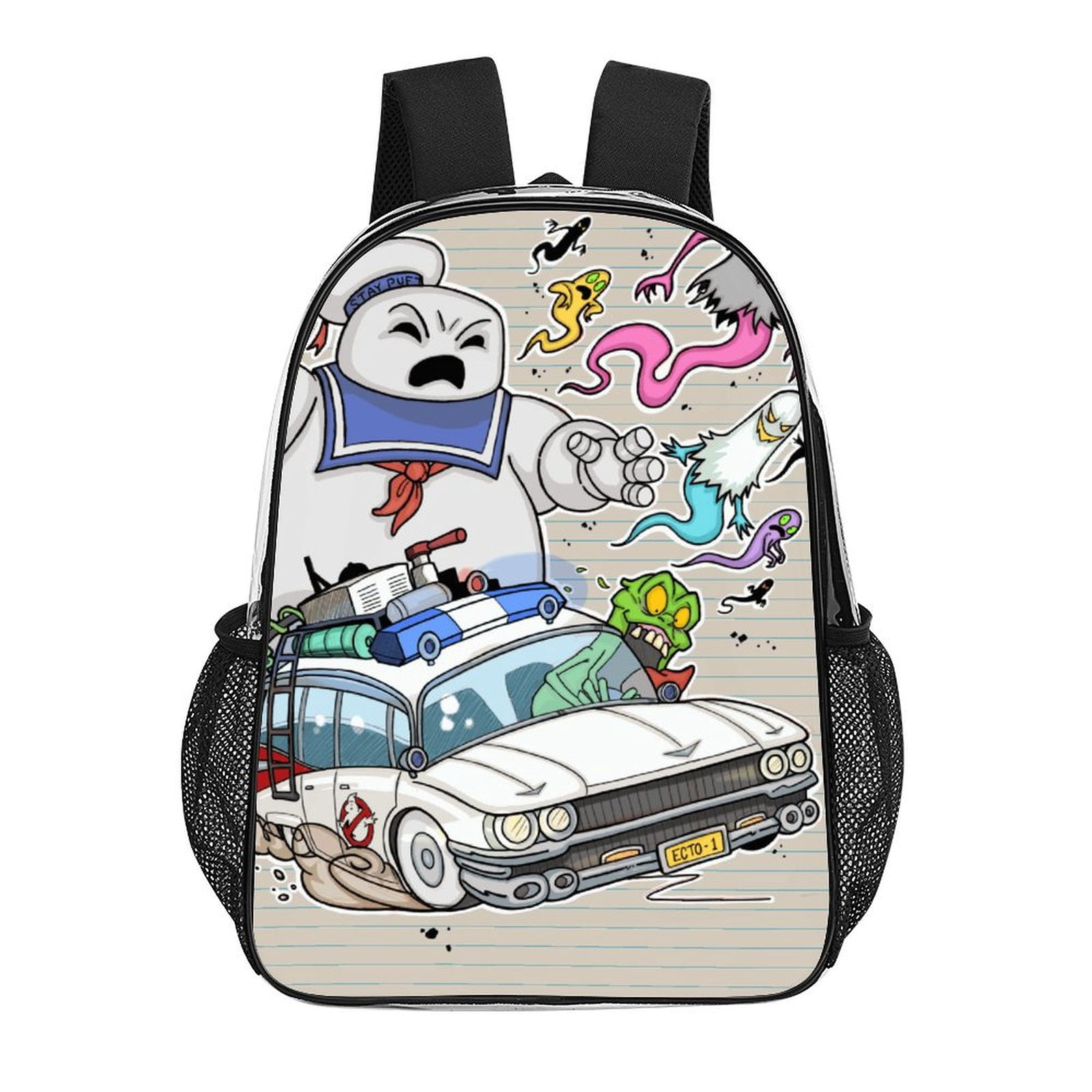 Ghostbusters Animation Clear Backpack Transparent Bag 17 Inch Large ...