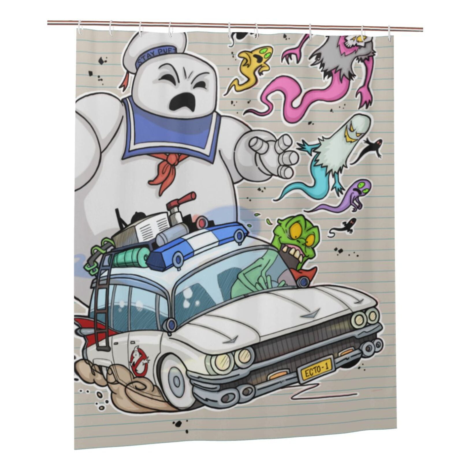 Ghostbusters Animation Shower Curtain Bathroom Decor Polyester ...