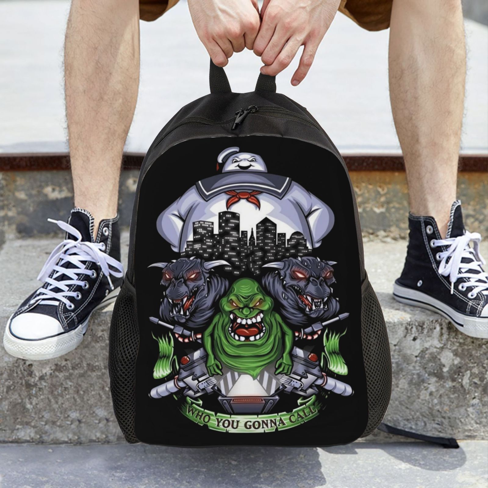 Ghostbusters Anime Backpack Travel Bag 3d Printing Casual Daypack ...