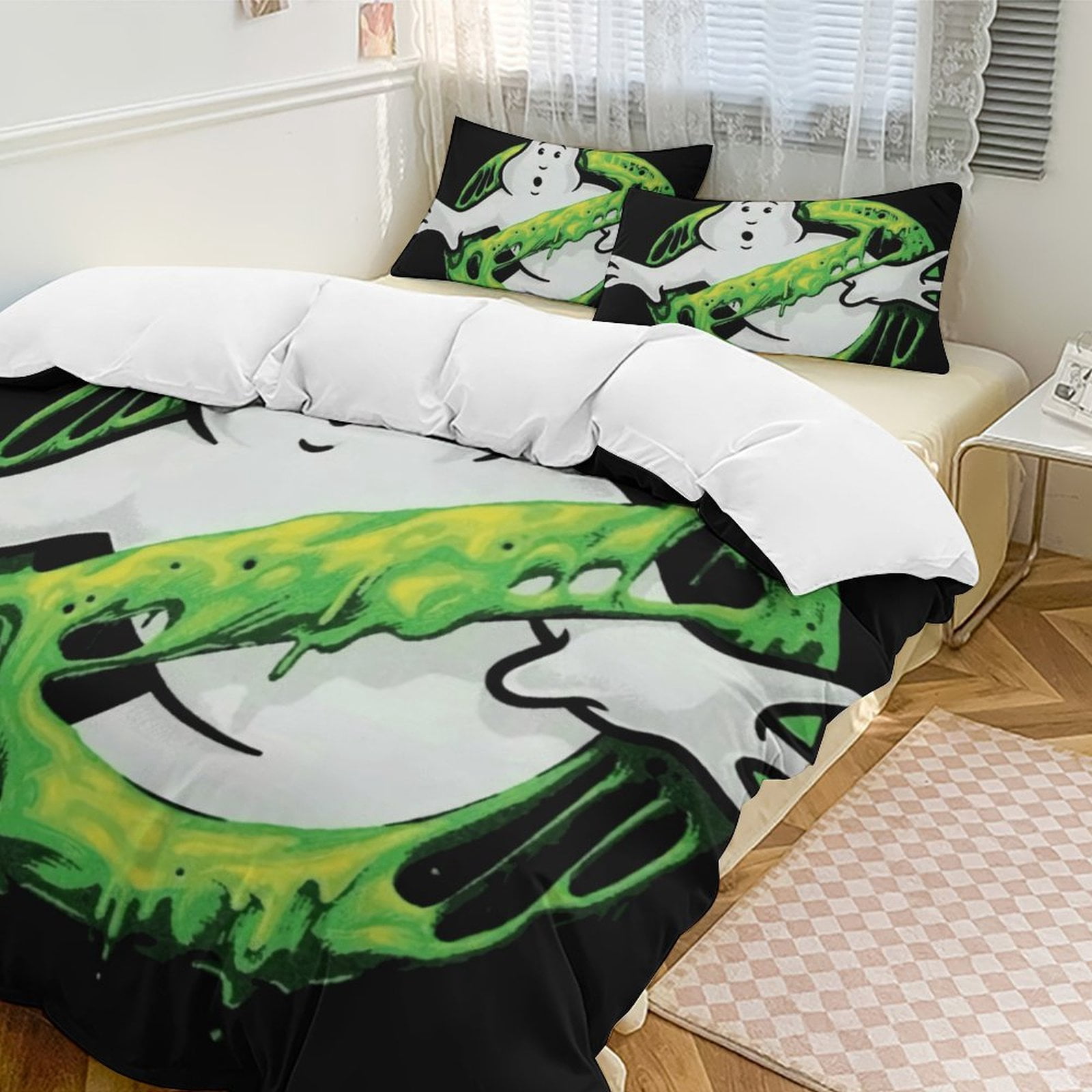 Ghostbusters Anime Cartoon Bedding 3-Piece Set, 79 X 90 Inches, 1 Duvet ...