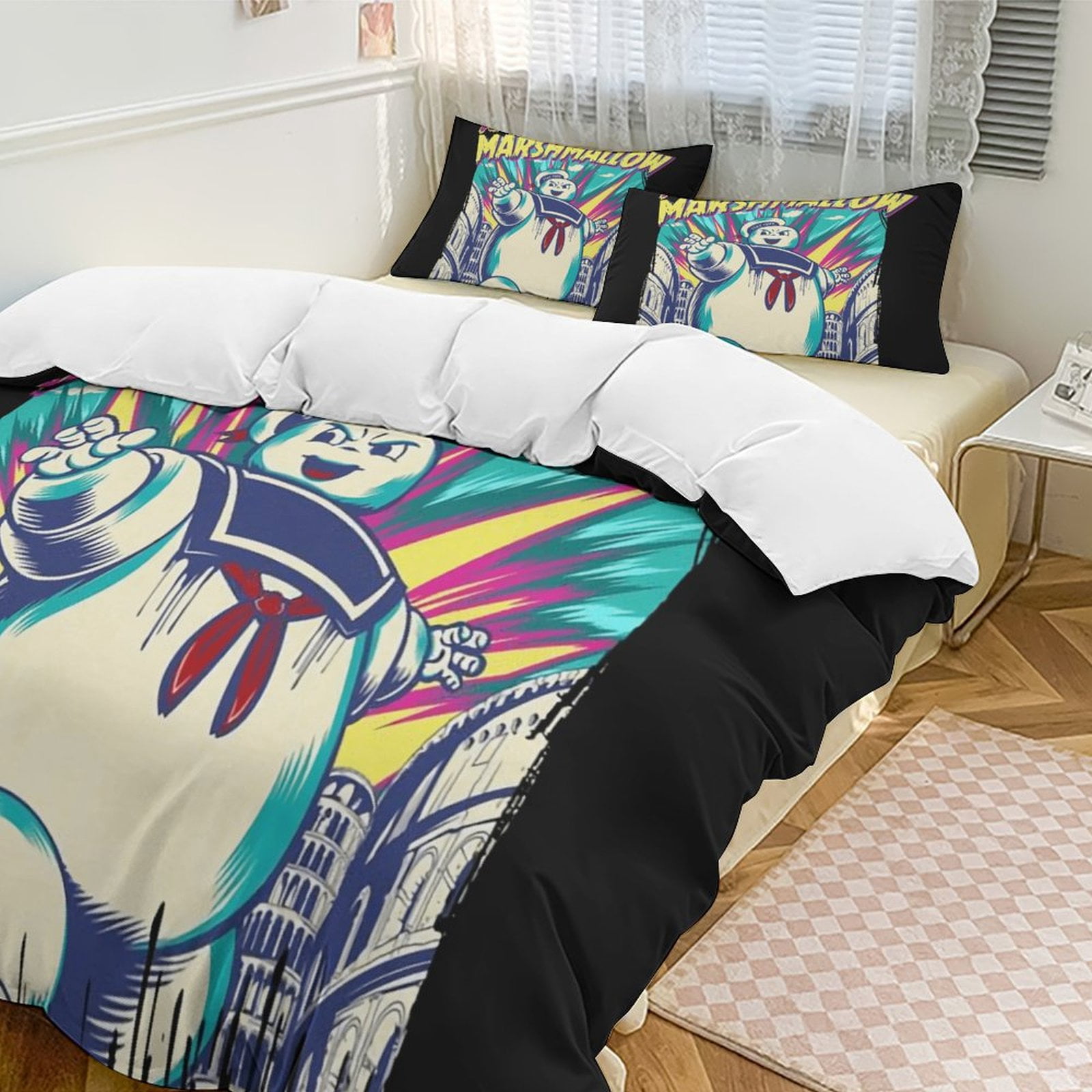 Ghostbusters Anime Cartoon Bedding 3-Piece Set, 79 X 90 Inches, 1 Duvet ...